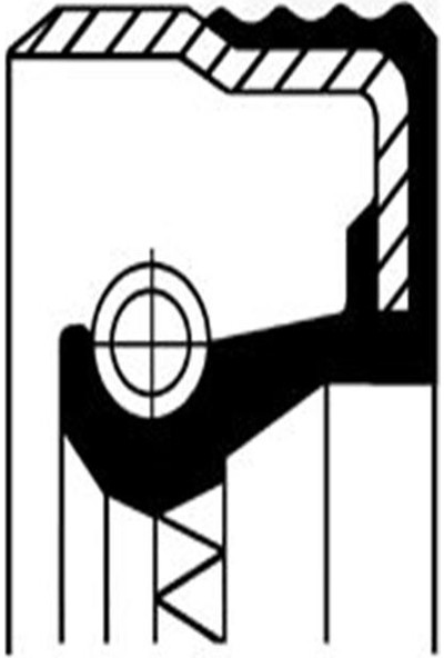 Corteco 01029767B (82029767) 01029767B) Kece B1BAFVI1UD4SLD 90.0X120.0X13.0 Fkm Zf Achsen (WE934175)