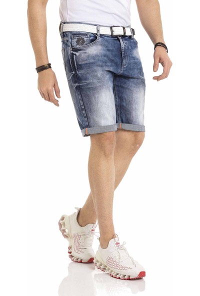 Cipo & Baxx CK266 Basic Mavi Kot Şort Cipo & Baxx CK266 Basic Mavi Kot Şort