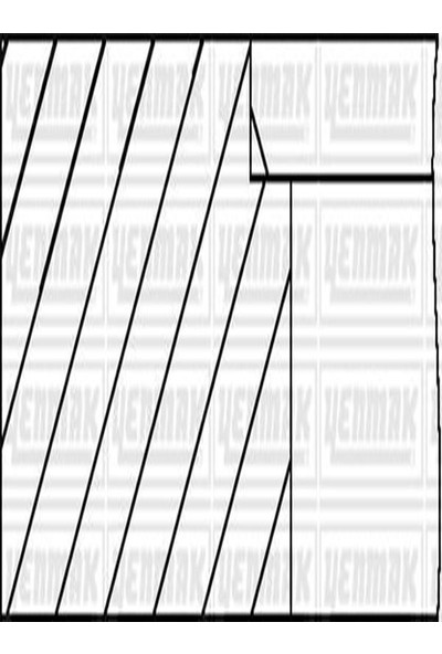 Yenmak 91-09318-050 Segman 81.51 mm 050 (Vw Transporter 97-04)Acv-Anj-Ajt 074198151 9109318050 (WR536239)