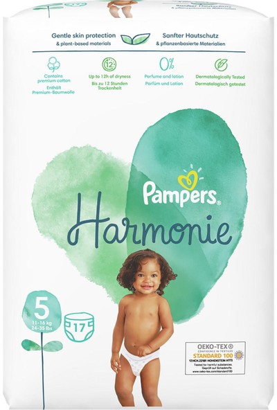 Prima Pampers Harmonie Bebek Bezi 5 Beden 11-16 kg 17'li Prima Pampers Harmonie Bebek Bezi 5 Beden 11-16 kg 17'li