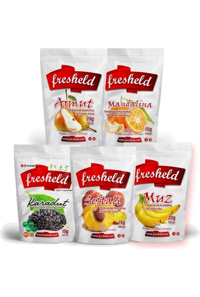 Fresheld Paket Akdeniz - Kuru Meyve 5'li 90 gr Fresheld Paket Akdeniz - Kuru Meyve 5'li 90 gr