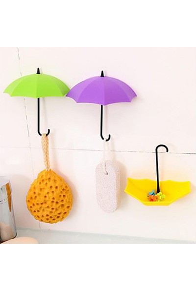 Pembis Consept Dekoratif 3'lü Şemsiye Askı