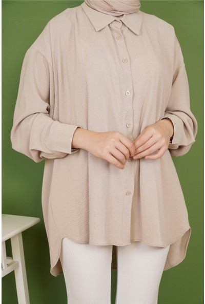 Kadın Tesettür Oversize Aerobin Gömlek