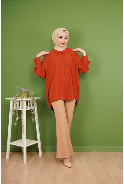 Kadın Tesettür Oversize Aerobin Gömlek