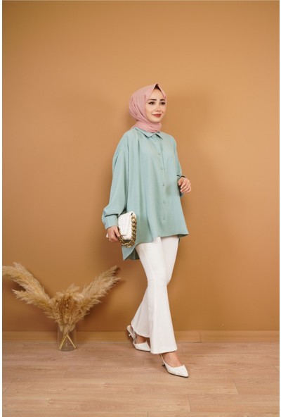 Kadın Tesettür Oversize Aerobin Gömlek