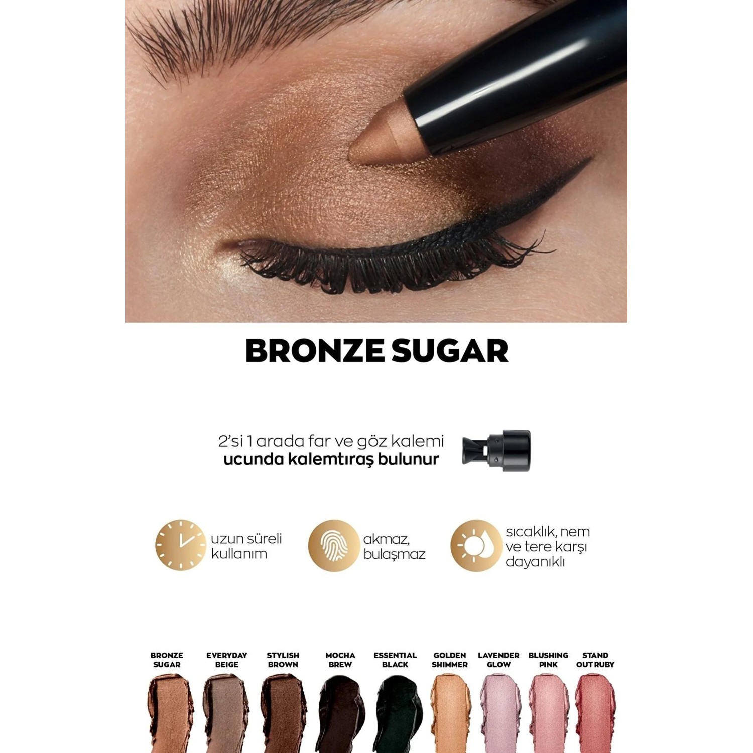 Avon Power Stay Shadow Stick Kalem Far Bronze Sugar Fiyatı