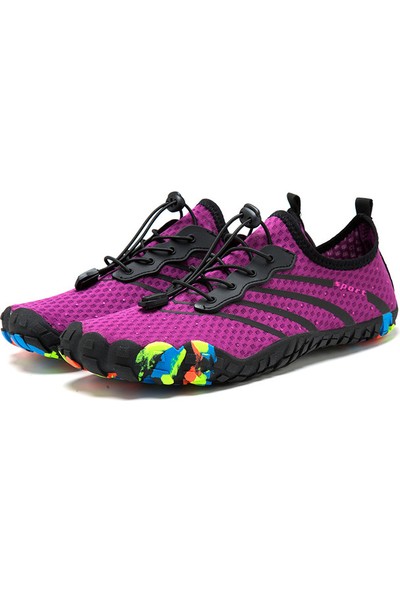 Guanshou Erkek Kauçuk Deniz Ayakkabısı - Mor (Yurt Dışından)