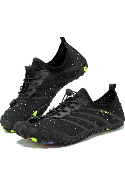 Guanshou Erkek Kauçuk Deniz Ayakkabısı - Siyah (Yurt Dışından)