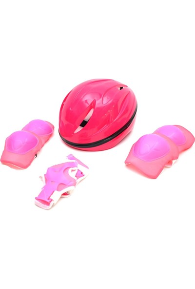 Walke Kask Dizlik Dirseklik Eldiven Koruyucu Çocuk Set Pembe Walke Kask Dizlik Dirseklik Eldiven Koruyucu Çocuk Set Pembe