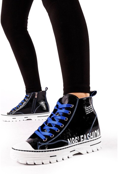 Kobal Business N86 Fashion Siyah-Mavi Bootie Kobal Business N86 Fashion Siyah-Mavi Bootie