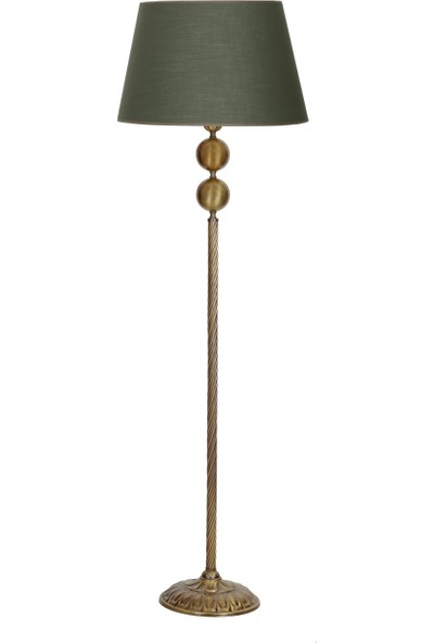 Vinner Beta Eskitme Kaplama Çift Küre Metal Lambader - Haki Yeşil Vinner Beta Eskitme Kaplama Çift Küre Metal Lambader - Haki Yeşil