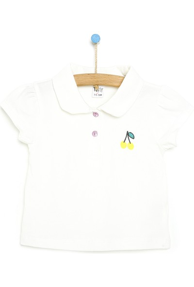 Tuffy Yellow Lilac Polo Yaka Kirazlı Tshirt