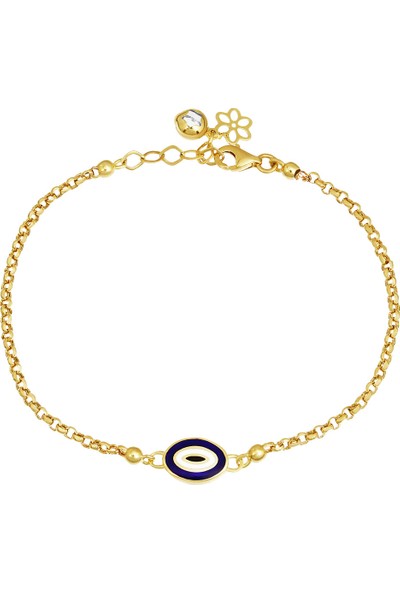 Peraleda Kuyumculuk Peraleda Kadın Nazar Boncuklu Altın Bileklik
