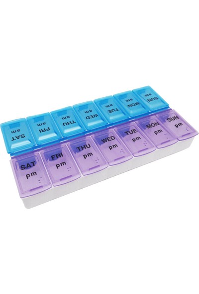 Luxuitems 7 Günlük Hap Kutusu İlaç Tablet Dağıtıcı Düzenleyici Saklama Kutusu (Yurt Dışından) Luxuitems 7 Günlük Hap Kutusu İlaç Tablet Dağıtıcı Düzenleyici Saklama Kutusu (Yurt Dışından)