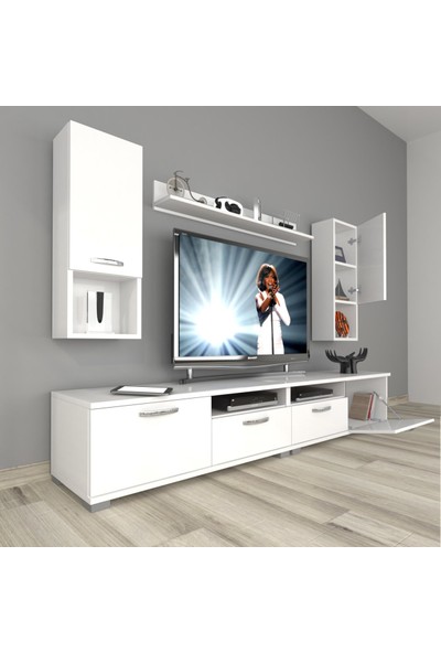 Decoraktiv Eko 5200DA Slm Tv Ünitesi Tv Sehpası - Parlak Beyaz