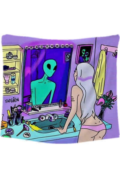 Alamodecor Duvar Halısı | Duvar Örtüsü | Duvar Dekorasyon ve Ev Dekorasyon | Tapestry | Goblen