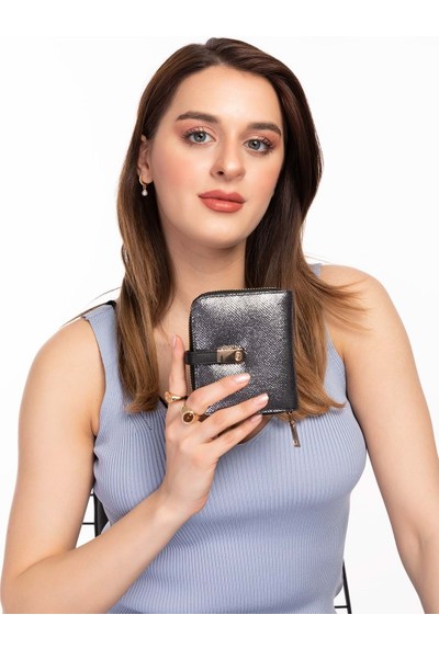 Gondol Hmx Polo Günlük Kullanışlı Şık Parlak El Cüzdanı HMX.120