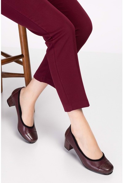 Gondol Kadın Hakiki Deri Rahat Günlük Topuklu Ayakkabı ŞHN.875 - Bordo - 36 Gondol Kadın Hakiki Deri Rahat Günlük Topuklu Ayakkabı ŞHN.875 - Bordo - 36