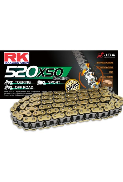 RK Ktm Sx 525 Rk X-Ring Zincir gb 520 Xso 118L 2003 - 2006