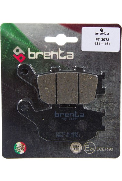 Brenta Honda Cbf 500 Arka Disk Brenta Fren Balata 2004 - 2007 Brenta Honda Cbf 500 Arka Disk Brenta Fren Balata 2004 - 2007