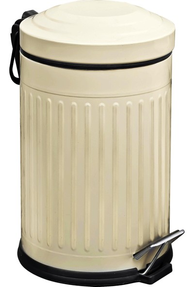 Foreca Vintage Çöp Kovası Çizgili Krem 8 Lt Foreca Vintage Çöp Kovası Çizgili Krem 8 Lt
