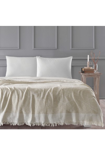 Linens Dahlia Tek Kişilik Pike Bej