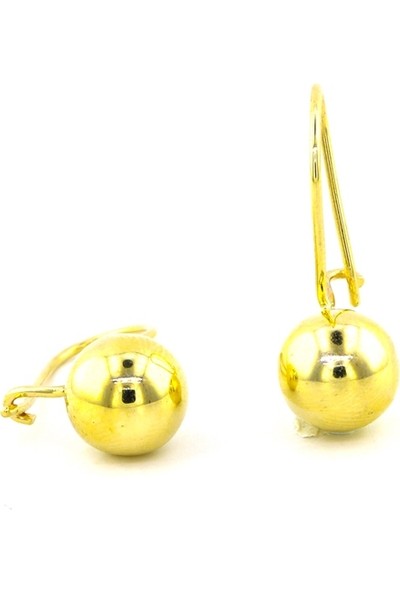 Altınkaynak 14 Ayar Top Altın Küpe