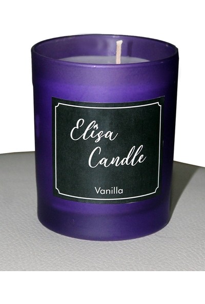 Elisa Candle Cam Bardak Dekoratif Lüx Valinya Kokulu Mum