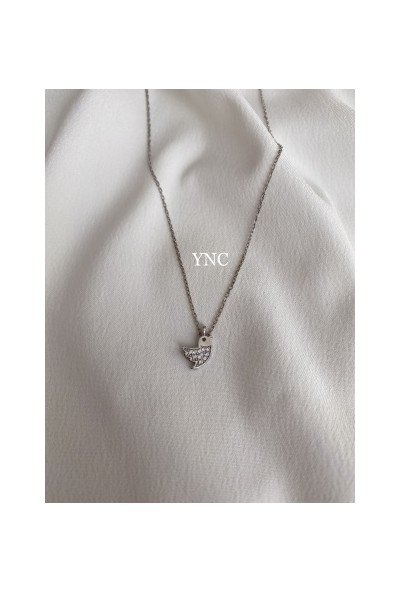 YNC Fashion 925 Ayar Gümüş Zirkon Taşlı Kuş Kolye YNC Fashion 925 Ayar Gümüş Zirkon Taşlı Kuş Kolye