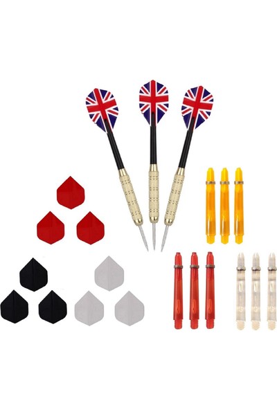 Dartsan Dartset Ofs 24. 1 Set 24 gr Dart Oku. 3 Set 100 Mic Dart Flight-Flayt. 3 Set 48MM Dart Shaft-Şaft. Dartsan Dartset Ofs 24. 1 Set 24 gr Dart Oku. 3 Set 100 Mic Dart Flight-Flayt. 3 Set 48MM Dart Shaft-Şaft.