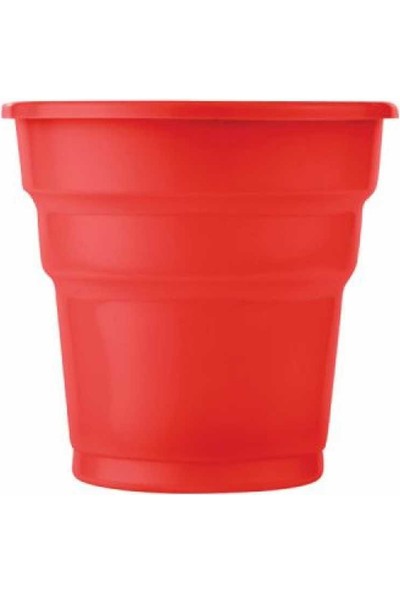 Okuyucu Ticaret Plastik Meşrubat Bardağı Kırmızı Renk 180CC-7OZ 25LI Okuyucu Ticaret Plastik Meşrubat Bardağı Kırmızı Renk 180CC-7OZ 25LI