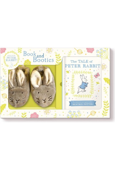 Tale Of Peter Rabbit Book And First Booties Gift Set