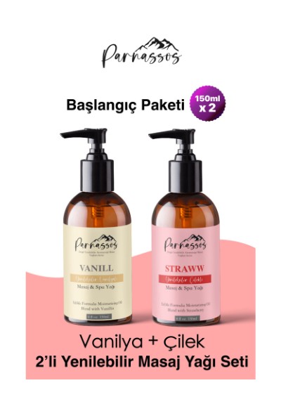 Parnassos Aromaterapi Çilekmasajyağı+Vanilya Doğal Masaj Yağı 150ml Parnassos Aromaterapi Çilekmasajyağı+Vanilya Doğal Masaj Yağı 150ml