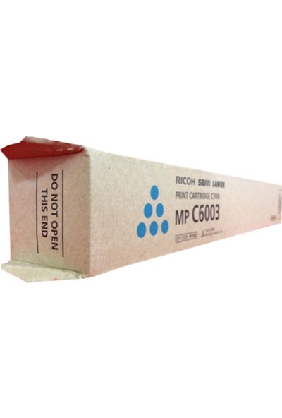 Rıcoh MP-C4503/4504/5503/6003/6004 Mavi Toner Orjinal 22.500 Sayfa 841856 Rıcoh MP-C4503/4504/5503/6003/6004 Mavi Toner Orjinal 22.500 Sayfa 841856