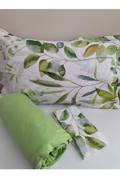 Kneer King Ve Battal Boy Çarşaf Takımı Yeşil