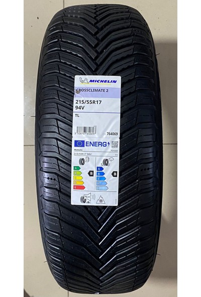 Michelin 215/55 R17 94V Cross Climate 2 4 Mevsim Lastiği ( Üretim Yılı: 2022 ) Michelin 215/55 R17 94V Cross Climate 2 4 Mevsim Lastiği ( Üretim Yılı: 2022 )