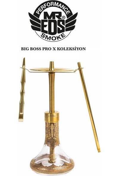 Mr Eds Mr.eds E24 Big Boss Pro x Özel Koleksiyon Nargile Takımı Mr Eds Mr.eds E24 Big Boss Pro x Özel Koleksiyon Nargile Takımı