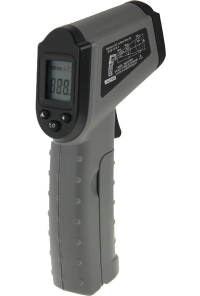 Dt-0 LCD Dijital Kızılötesi Termometre Gri
