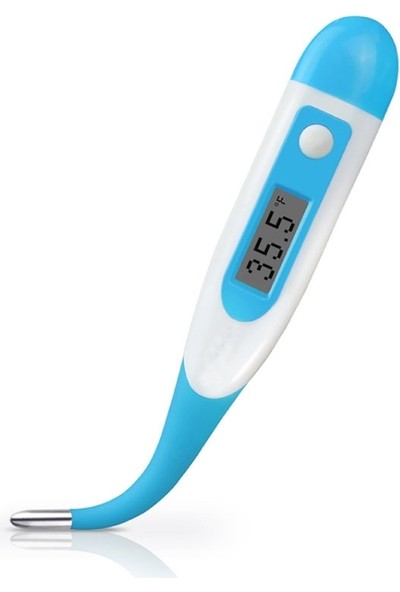 2 Adet LCD Ectronic Dijital Bebek Termometresi Mavi