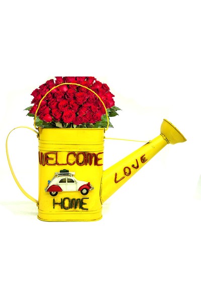 Okuyucu Ticaret Kapı Karşılama Yazısı Saksı