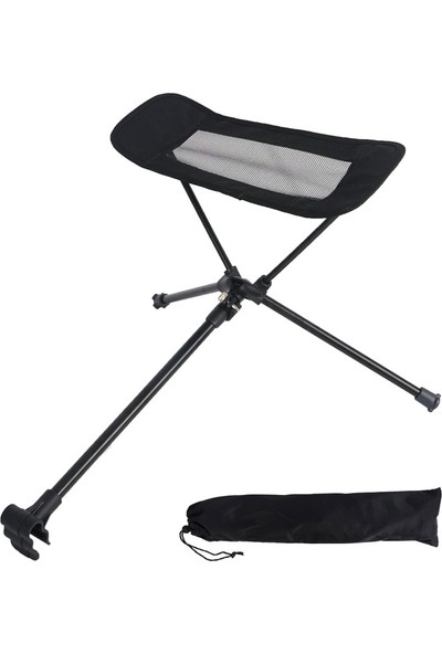 Siyah Kamp Yapmak Için Katlanabilir Tabure