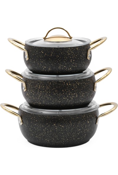 Alkar Çelik Saplı Güveç Set