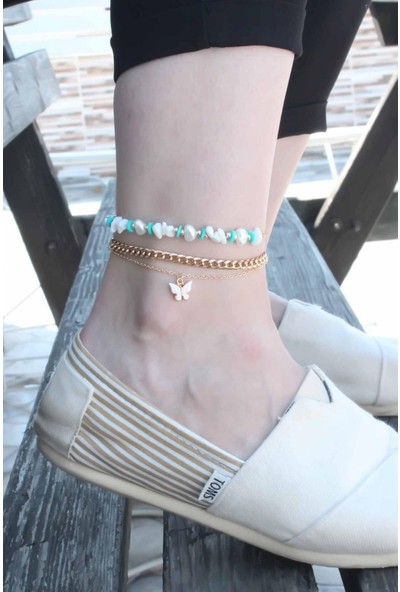 Clariss Doğal Kelebek Figürlü Kadın Halhal Clariss Doğal Kelebek Figürlü Kadın Halhal