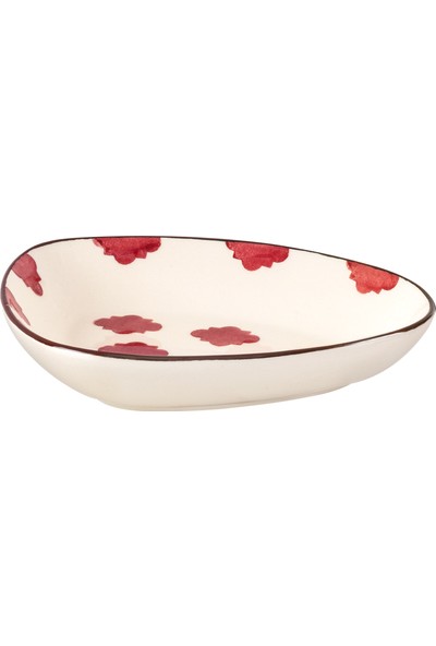 Madame Coco Vie Rouge Oiseau Üçgen Çukur Tabak 19 cm