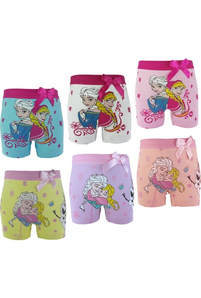 Modern Asır Prenses Kız Çocuk Iç Giyim Pamuklu Esnek Likralı Baskılı 6'lı Boxer Külot Modern Asır Prenses Kız Çocuk Iç Giyim Pamuklu Esnek Likralı Baskılı 6'lı Boxer Külot