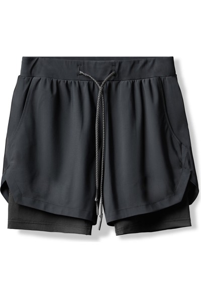 Nk Erkek Nefes Alabilen Elastik Çift Katmanlı Spor Şortu (Yurt Dışından) Nk Erkek Nefes Alabilen Elastik Çift Katmanlı Spor Şortu (Yurt Dışından)