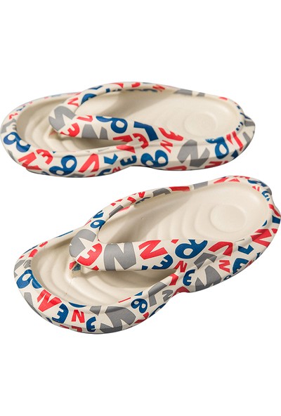 Ruihe Desenli Unisex Parmak Arasıplaj Ayakkabısı - Kırmızı (Yurt Dışından) Ruihe Desenli Unisex Parmak Arasıplaj Ayakkabısı - Kırmızı (Yurt Dışından)