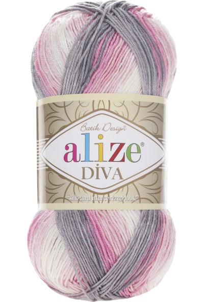 Alize Diva Batik 3245 Örgü Ipi (5 Adet) Alize Diva Batik 3245 Örgü Ipi (5 Adet)