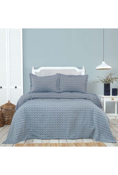 Karaca Home Somes Indigo Çift Kişilik Yatak Örtüsü Takımı Karaca Home Somes Indigo Çift Kişilik Yatak Örtüsü Takımı