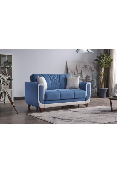 Furnia Berre Ikili Koltuk Mavi